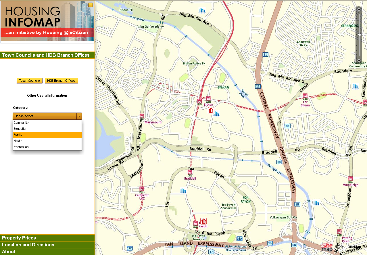 OneMap.sg: Housing Infomap: Your one stop website to find out more ...