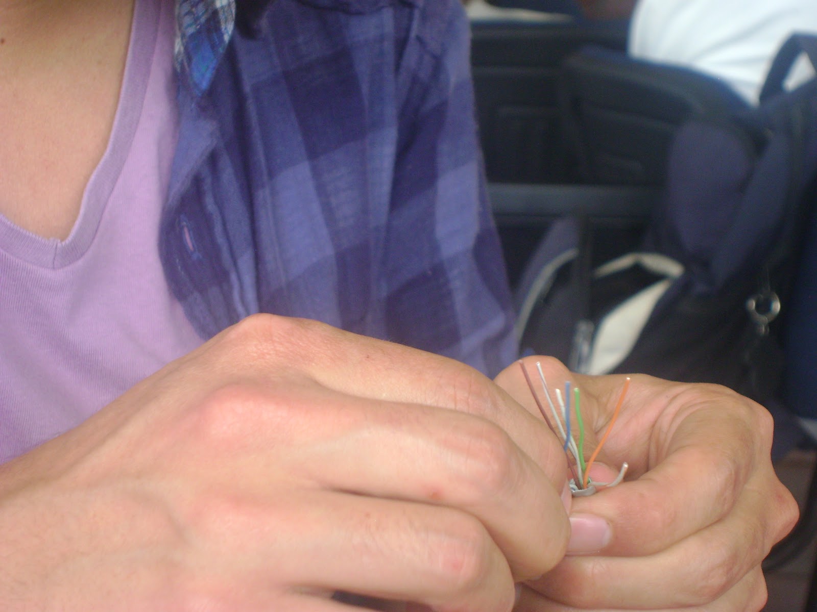 cuaderno telematica: construccion cable de red