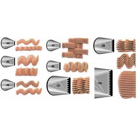 Different Nozzles with Numbers For Icing Cakes