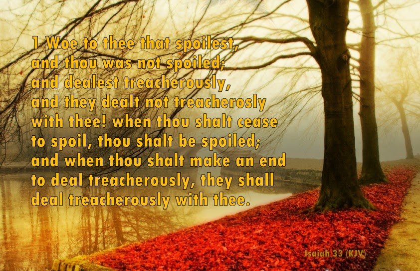 Red Pill Diaries: Isaiah 33 (KJV)