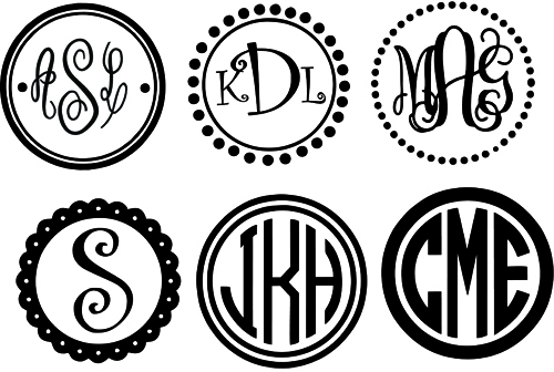 circle monogram frames with 10+ monogram svg silhouette cricut ...