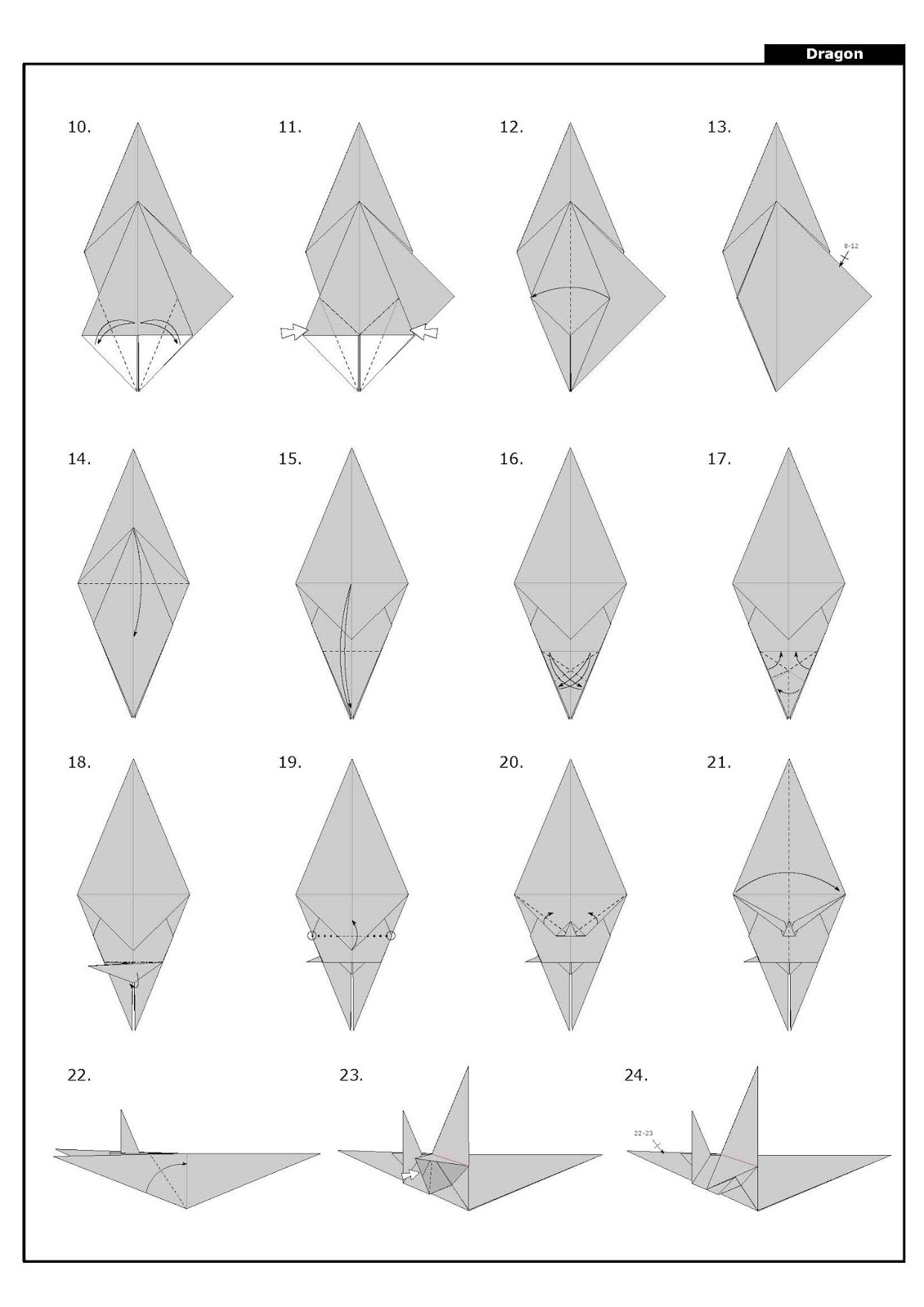 Diagram Dragon-Jo Nakashima - Ruby Book Origami