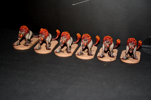 The Art of War: Descent Miniatures: Hell Hounds WIP