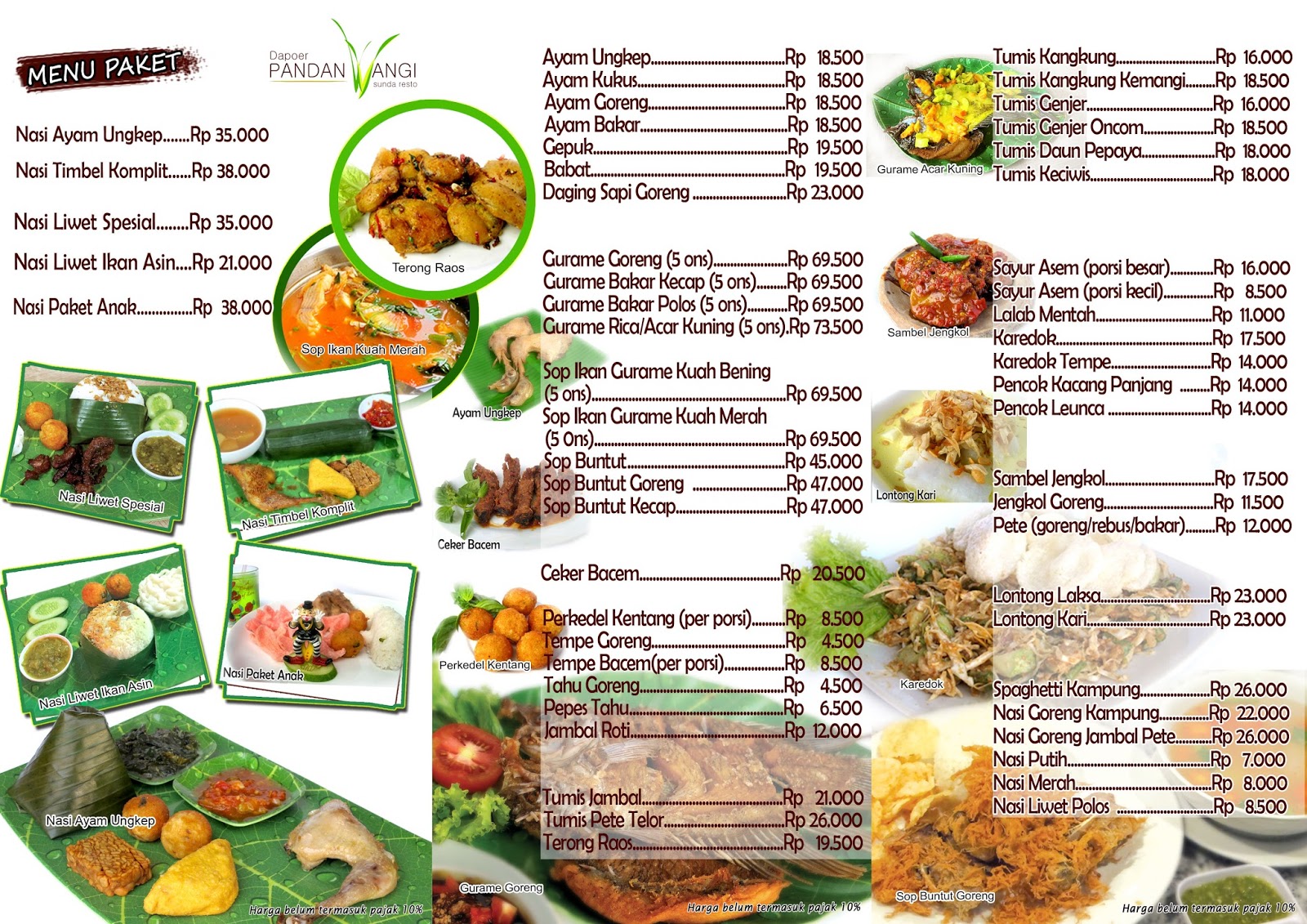 DAPOER PANDAN WANGI: Menu Makanan