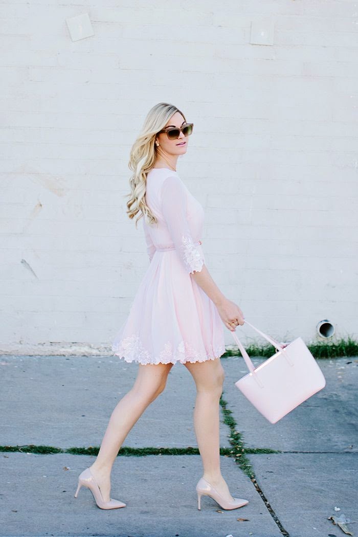 Stylish Blonde: Powder pink look! Pastelowy, pudrowy róż wiosennym hitem :)