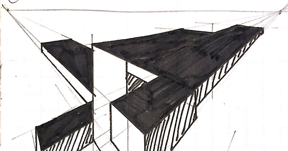YANG's : EXP3-TWO POINT PERSPECTIVE SKETCH AND DRAFT MODEL