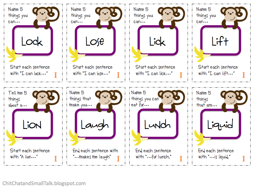 Chit Chat and Small Talk: Monkey Business Combo Pack