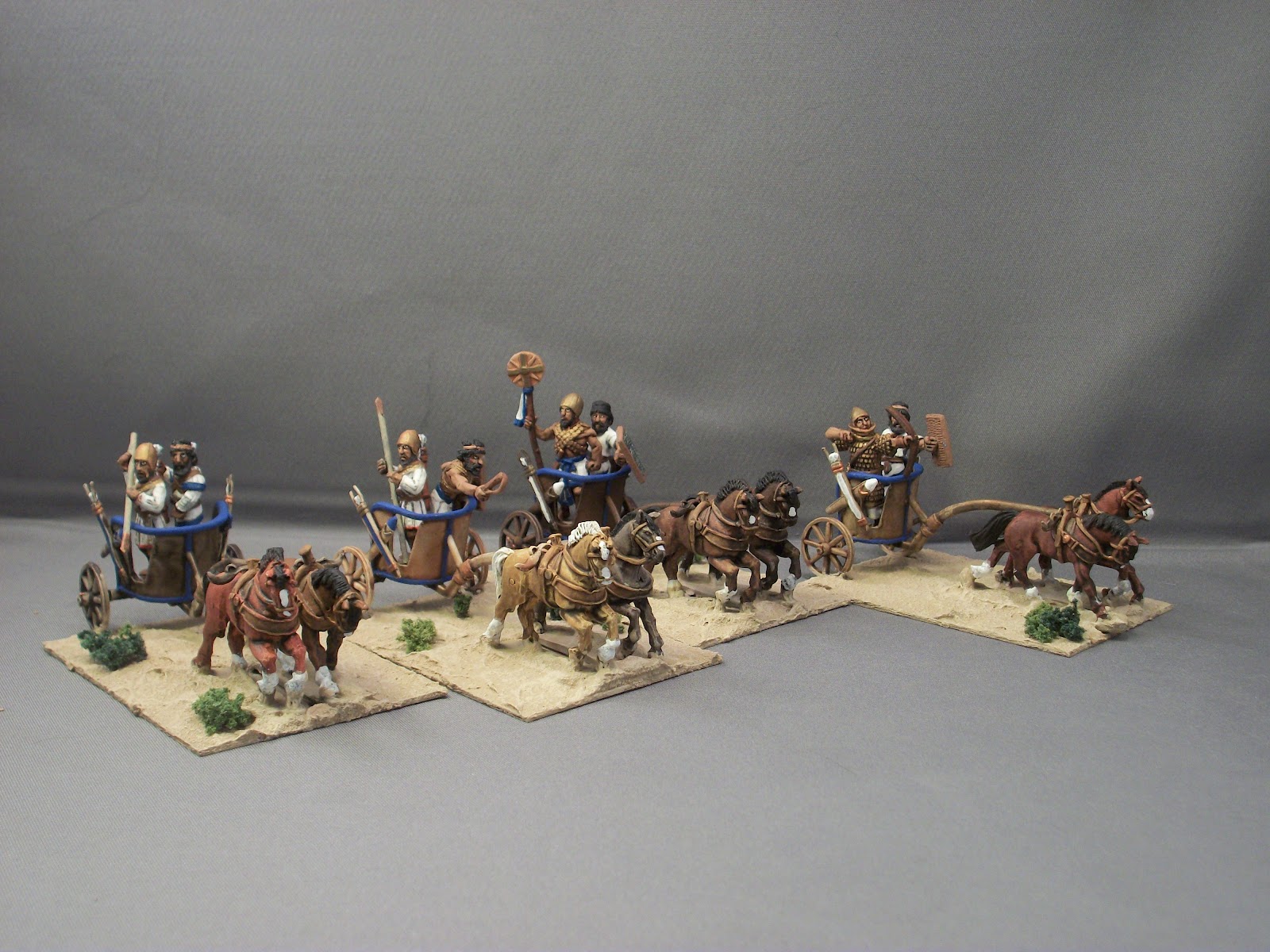 Ponatowski's Legions: 28mm Mitanni Chariots - Army Complete!