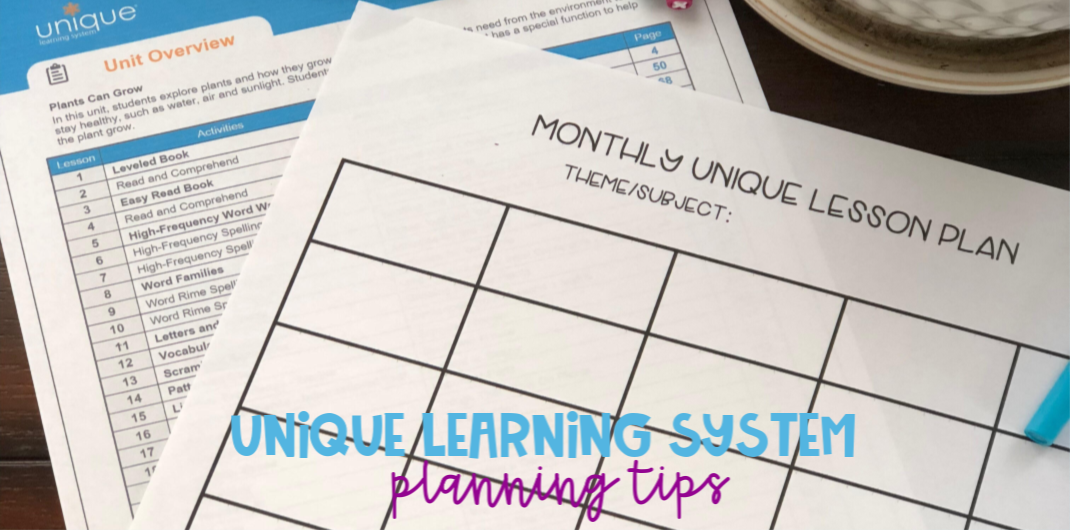 Unique Learning System Lesson Planning - Multiply Magnificent Learners