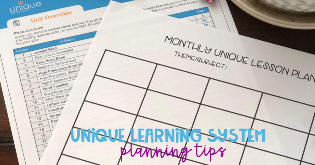 Unique Learning System Lesson Planning - Multiply Magnificent Learners