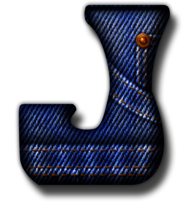 Abecedario hecho con Jeans. Jeans Style Alphabet. - Oh my Alfabetos!