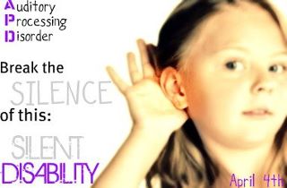 Raising A Child With Auditory Processing Disorder: Happy APD Awareness Day