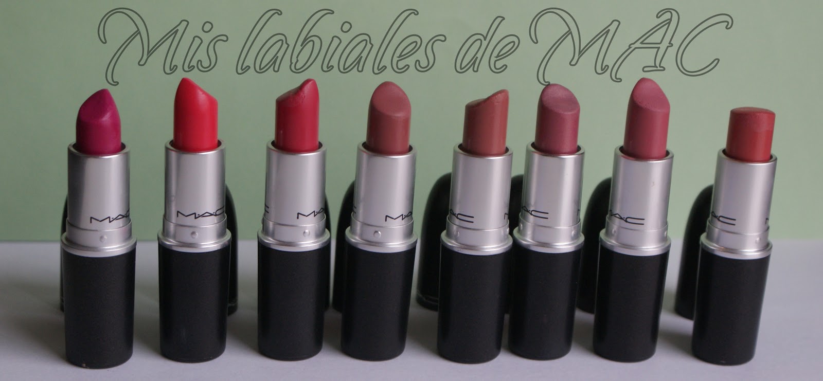 El rincón de Calisto: Swatches de mis labiales de MAC