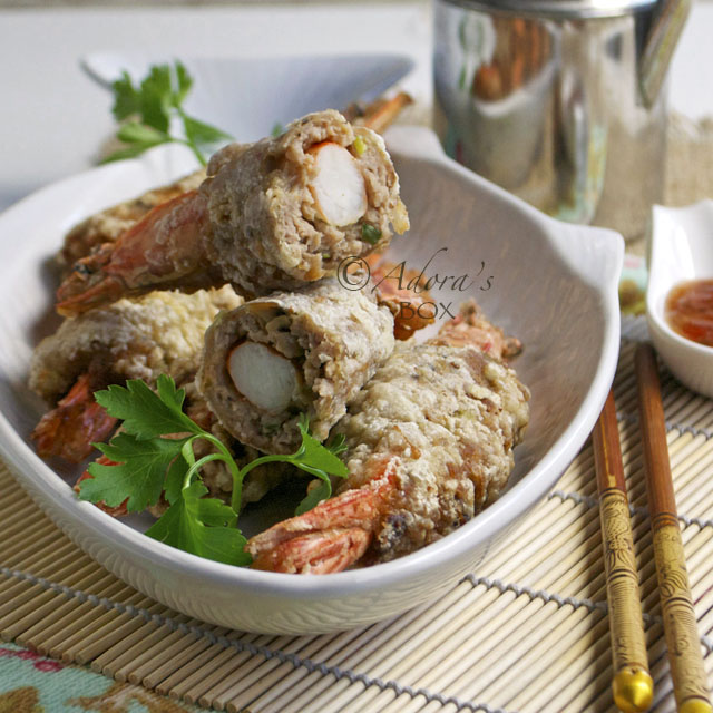 Adora's Box: CAMARON RELLENADO (STUFFED PRAWNS)