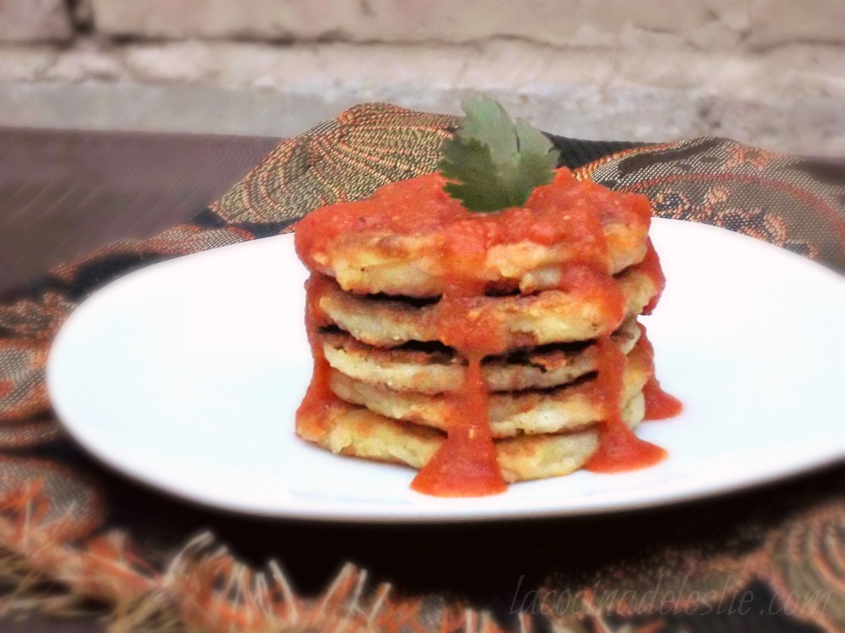 Silver Dollar Potato Patties w/ Tomato-Chipotle Salsa #SundaySupper ...