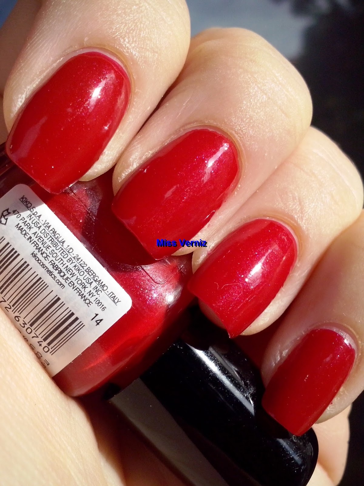 Ana_missverniz: Kiko Mini Numero 14 : Satin Scarlet Red