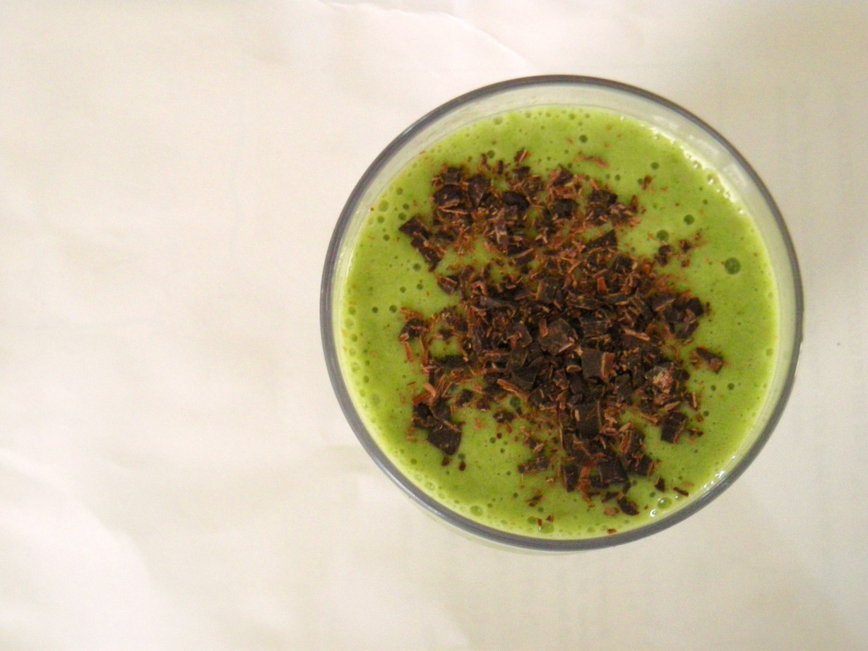 CollegeBakerGirl: Mint Chocolate Chip Green Monster