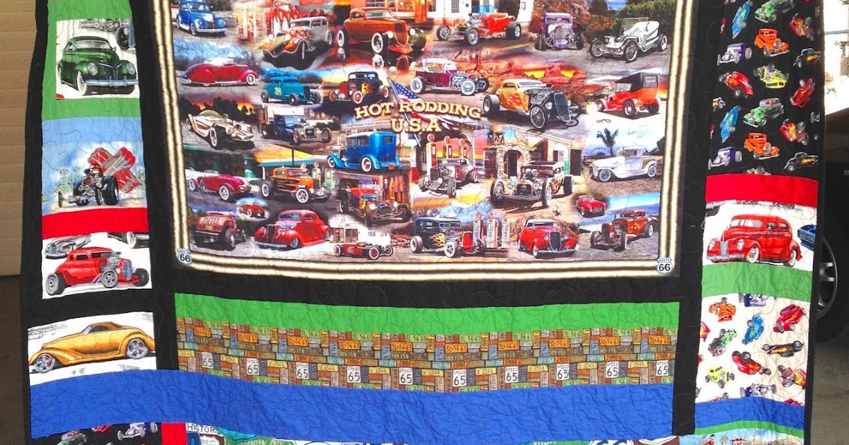 CRAZY BY DESIGN: Hot Rod Quilt Finished