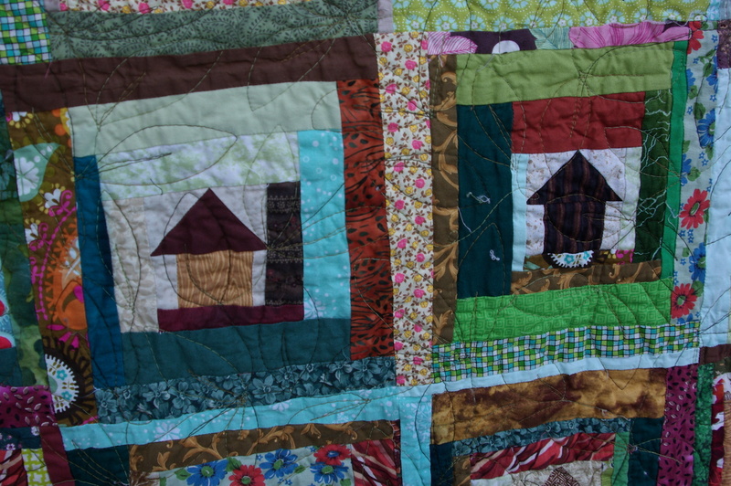 Sane, Crazy, Crumby Quilting: Log Cabins in the Woods Finished!