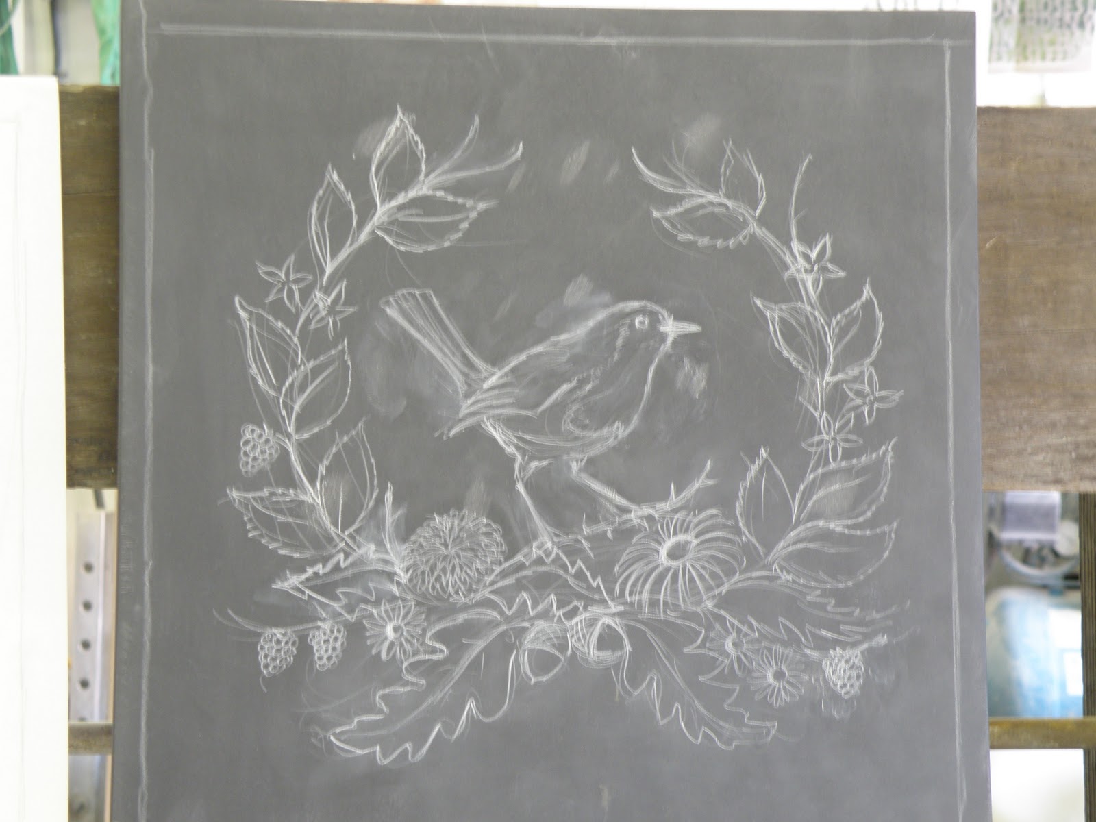 Verbum Vox: Carving a robin in slate