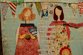 A collage and a quote by KK: Custom Sister Canvas #2