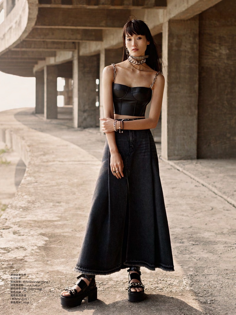 ASIAN MODELS BLOG: EDITORIAL: Lina Zhang for Elle China, May 2016