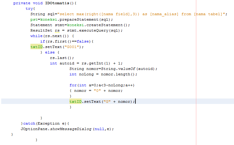 Ore No Code Cara Membuat Kode Otomatis Dengan Java Netbeans