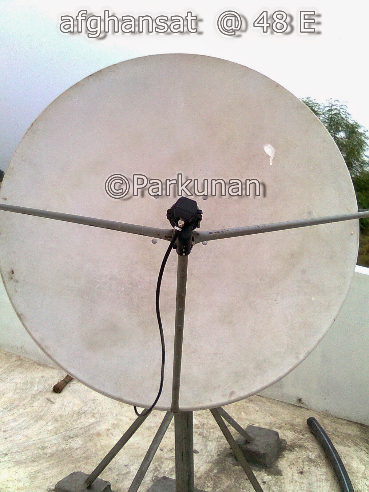 Afghansat 1 @ 48 dish setup in my 4ft dish in Chengam.