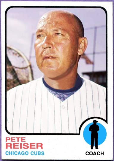 WHEN TOPPS HAD (BASE)BALLS!: COACH CARD- 1973 PETE REISER