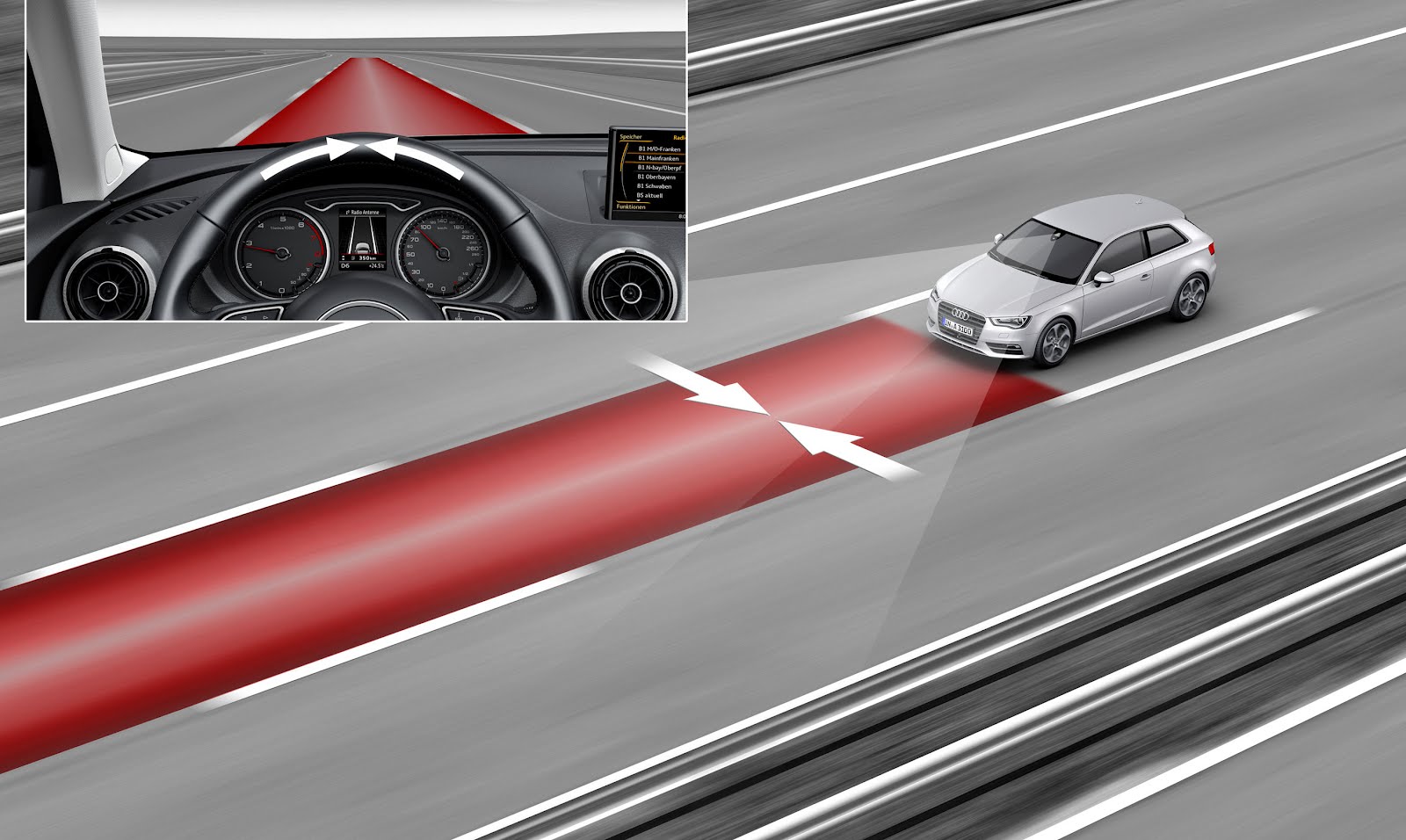 Voiture du Futur: Une Audi A3 connectée et bourrée d'électronique