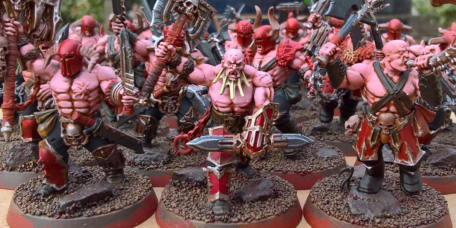 Noobs and their paintbrush: Age of Sigmar Khorne Army WIP - Part 1