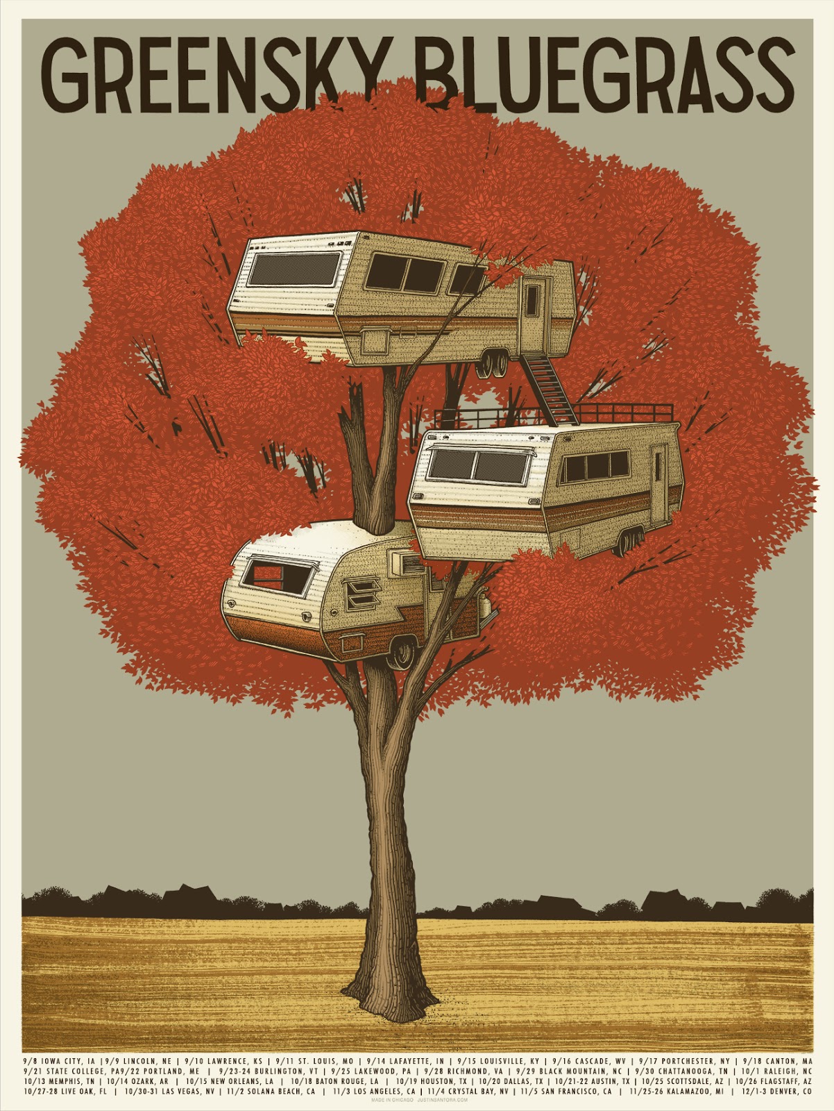 INSIDE THE ROCK POSTER FRAME BLOG: Justin Santora Posters for Mike ...