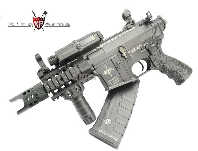 Airsoft Tiger111hk: King Arms Aluminum Frame M4 Pistol AEG (Black)