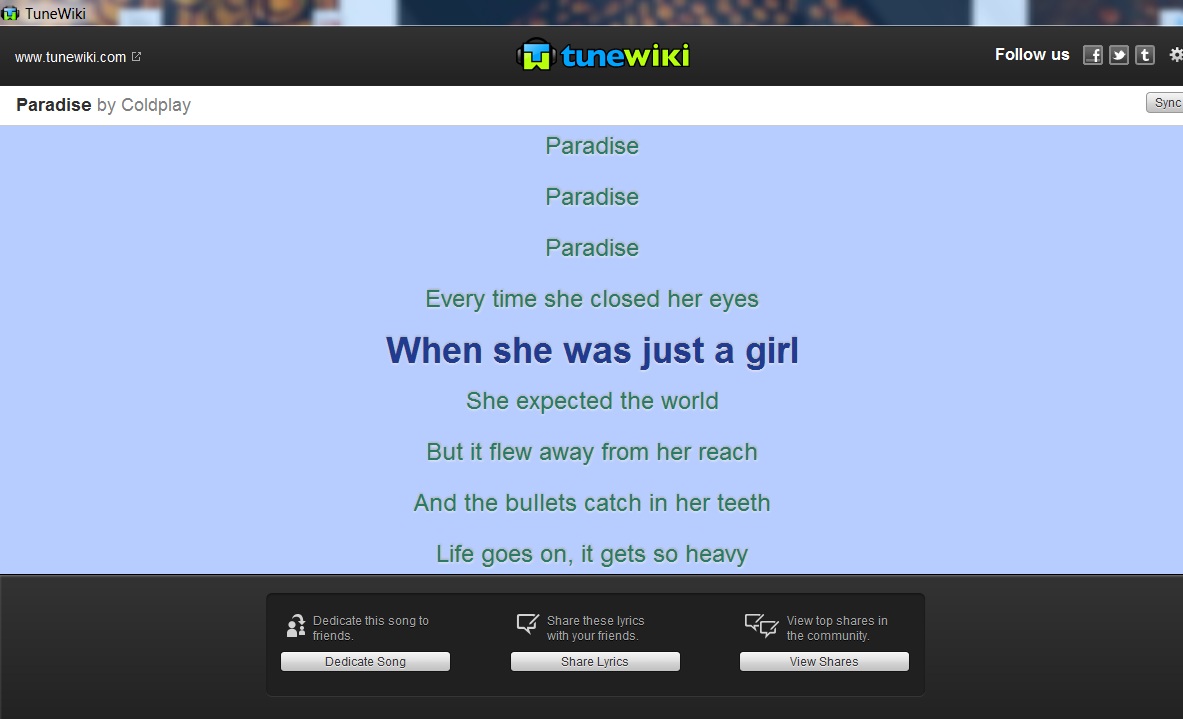 Scrolling lyrics on your computer or android phone | PC Sansar
