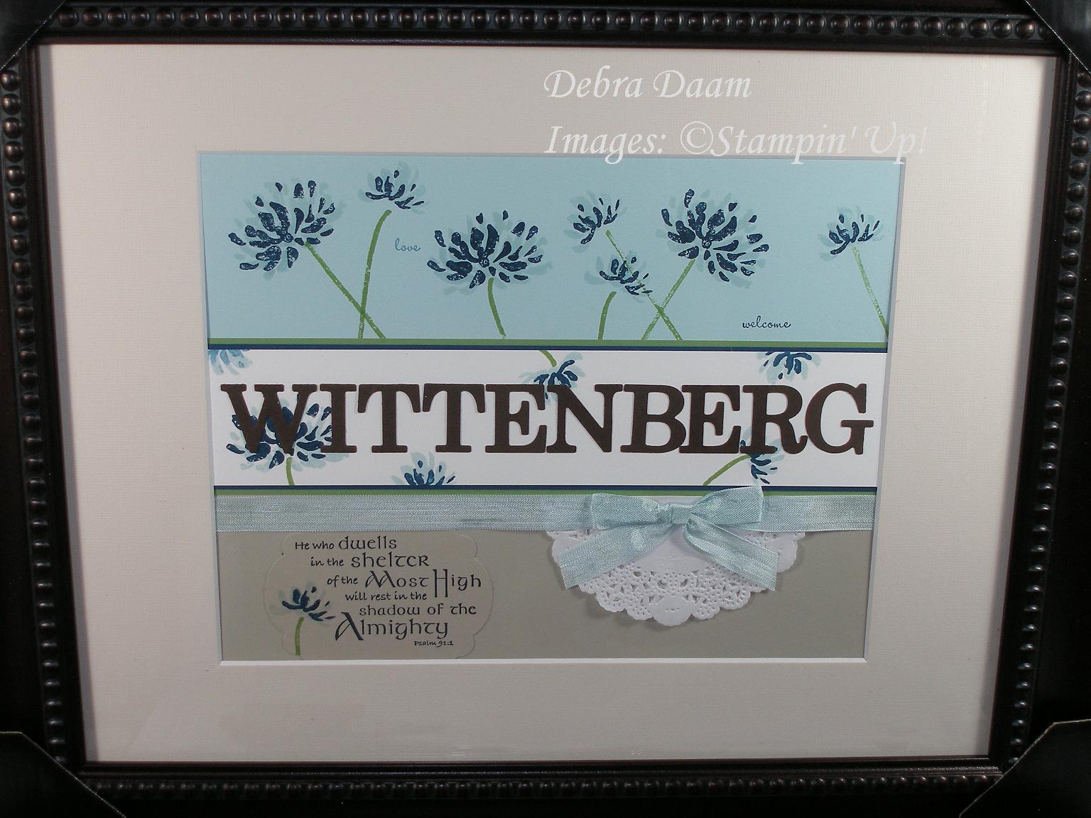 Debra's Stamp Life: Wedding Name Frame