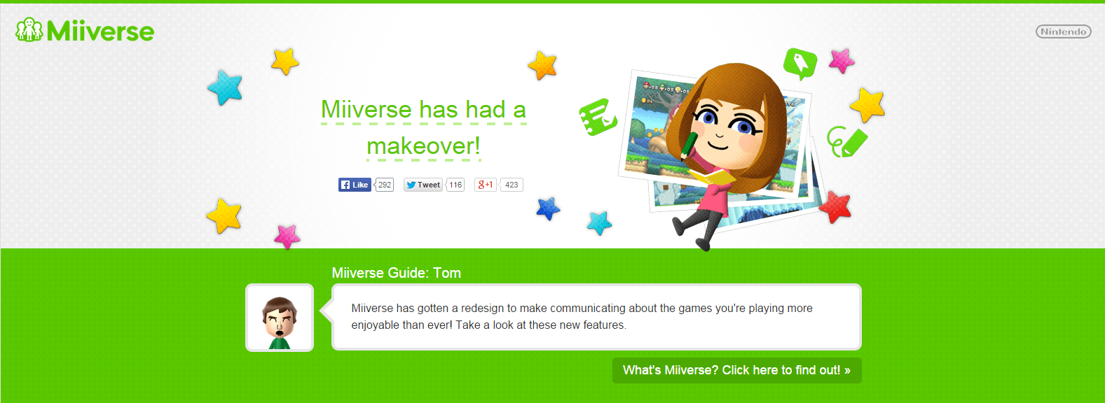 Nova versão do Miiverse já está no ar - Nintendo Blast