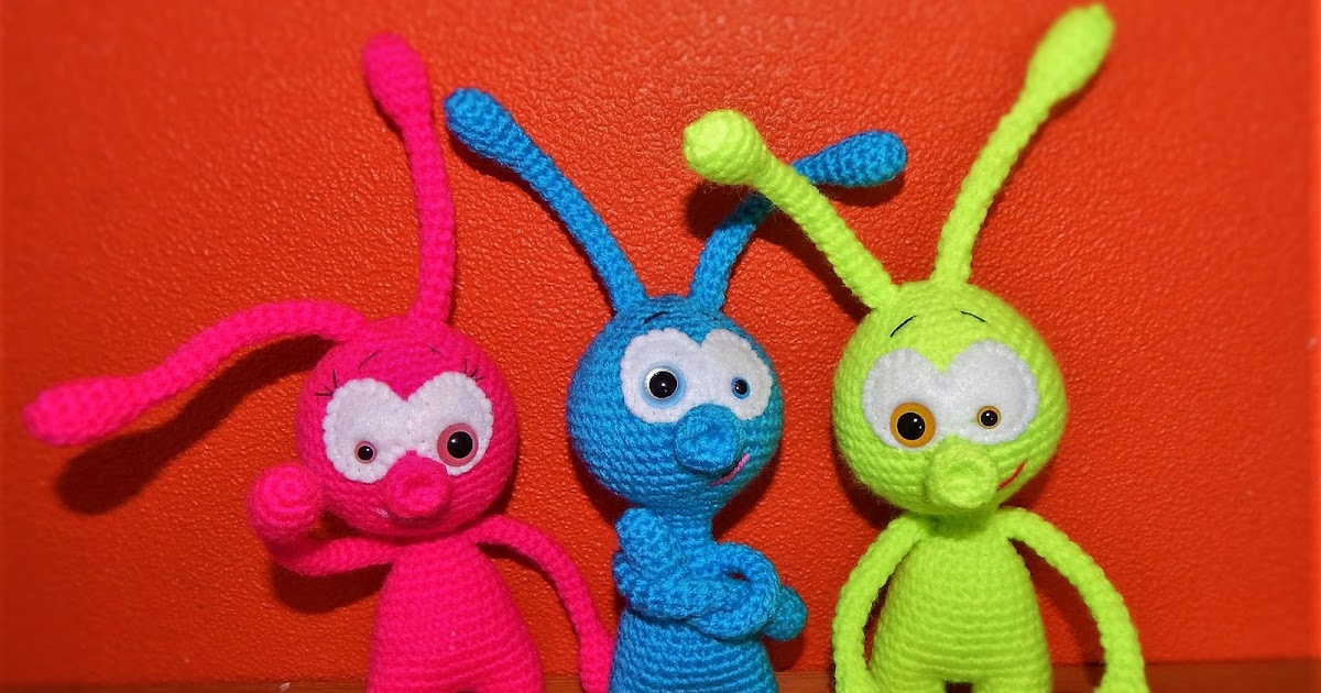 Kirju Mirju käsitöö.: Tulnukad kosmosest.Visitors from space.