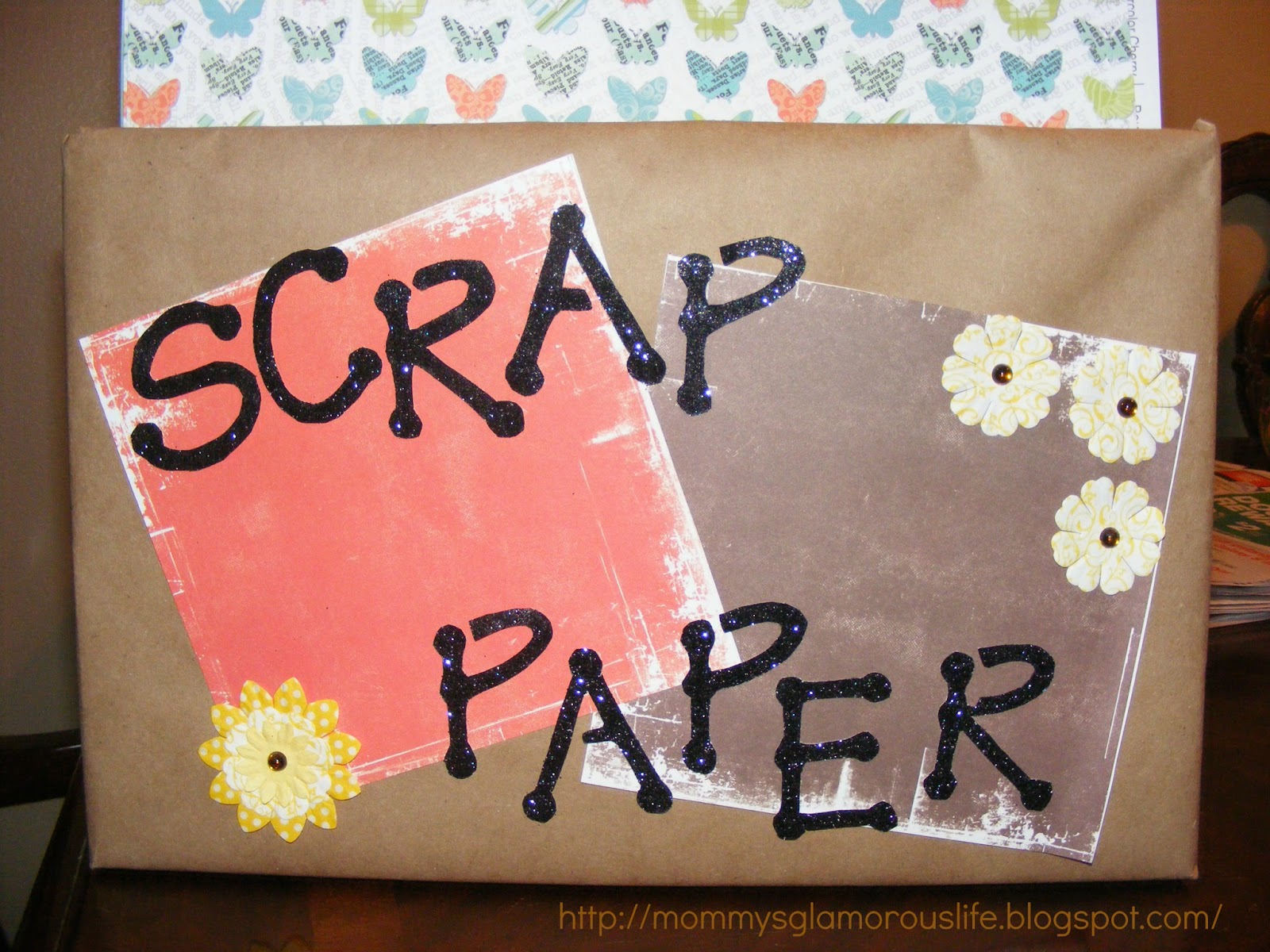 Crafting my Little Corner: Scrap Paper Bin Craft