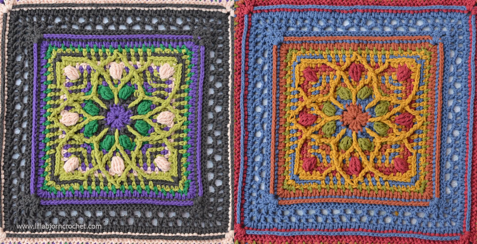 A Different Granny Square: overlay and draping! | LillaBjörn's Crochet ...