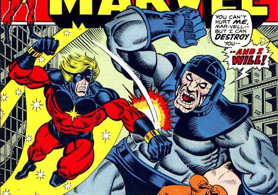 Captain Marvel v2 #30 - Jim Starlin art & cover - Pencil Ink