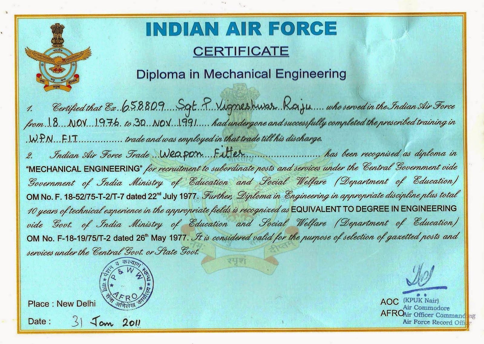 Master Technicians of EME: Degree Engineering Certificate for Diploma ...