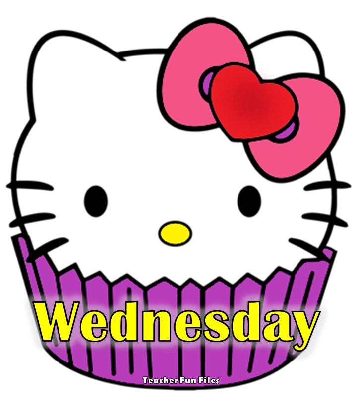 Teacher Fun Files: Days of the Week Hello Kitty Flashcards