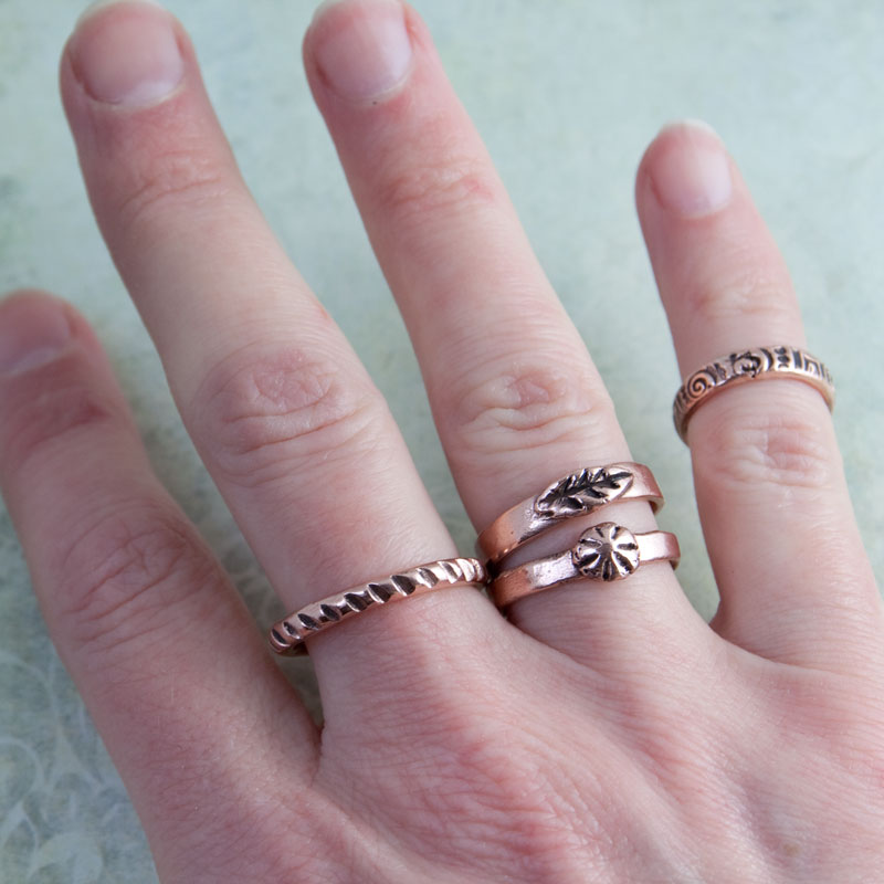 Don't think. Create: Metal Clay Rings