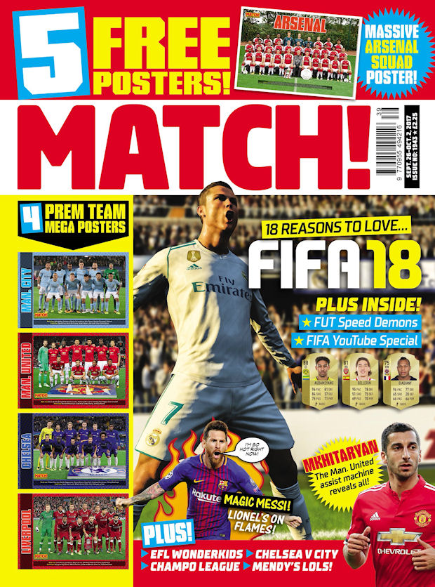 Football Cartophilic Info Exchange: Match! magazine - 2017-18 Poster ...