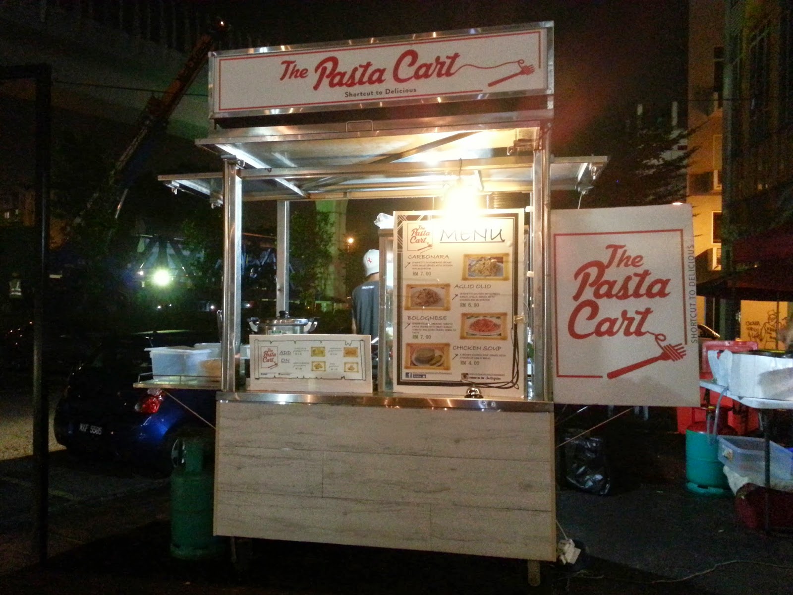 Ayuh, Let's Makan!: Pasta Cart at Nasi Lemak Cinta Sayang Signature Park