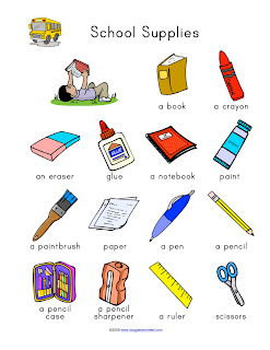 English Corner: School Supplies