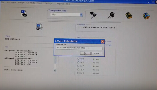 How to get BMW CAS3+ ISN with VVDI2 for All Keys Lost-OBD365.com