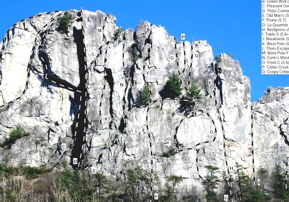 Seneca Rocks - West Virginia Rock Climbing