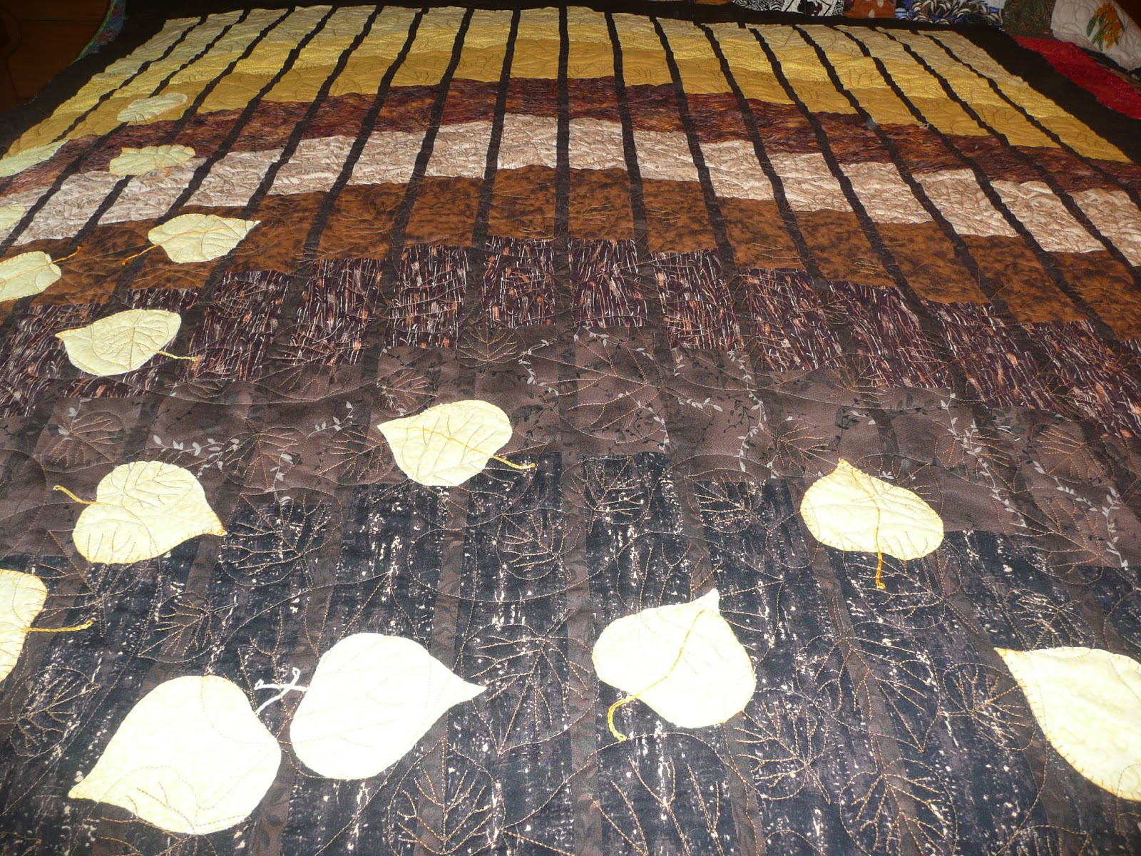 Acorn Ridge Quilting: Mary's Aspen Trees Quilt