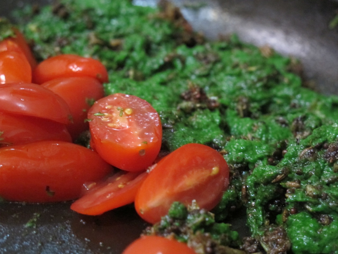 muppys: Saag Paneer on a Pumpkin Rosti with Tamarind Glaze and Coconut ...